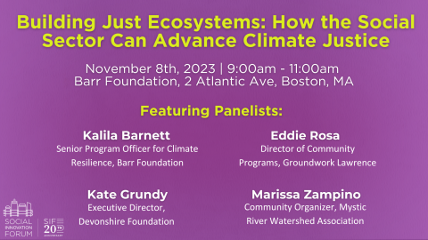 Building Just Ecosystems: How the Social Sector Can Advance Climate ...